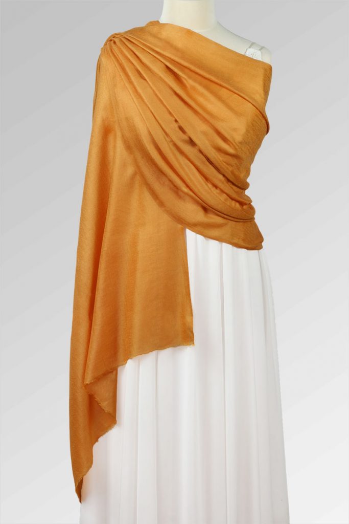 Szal kaszmirowy wieczorowy piaski Sahary - Magia Kaszmiru